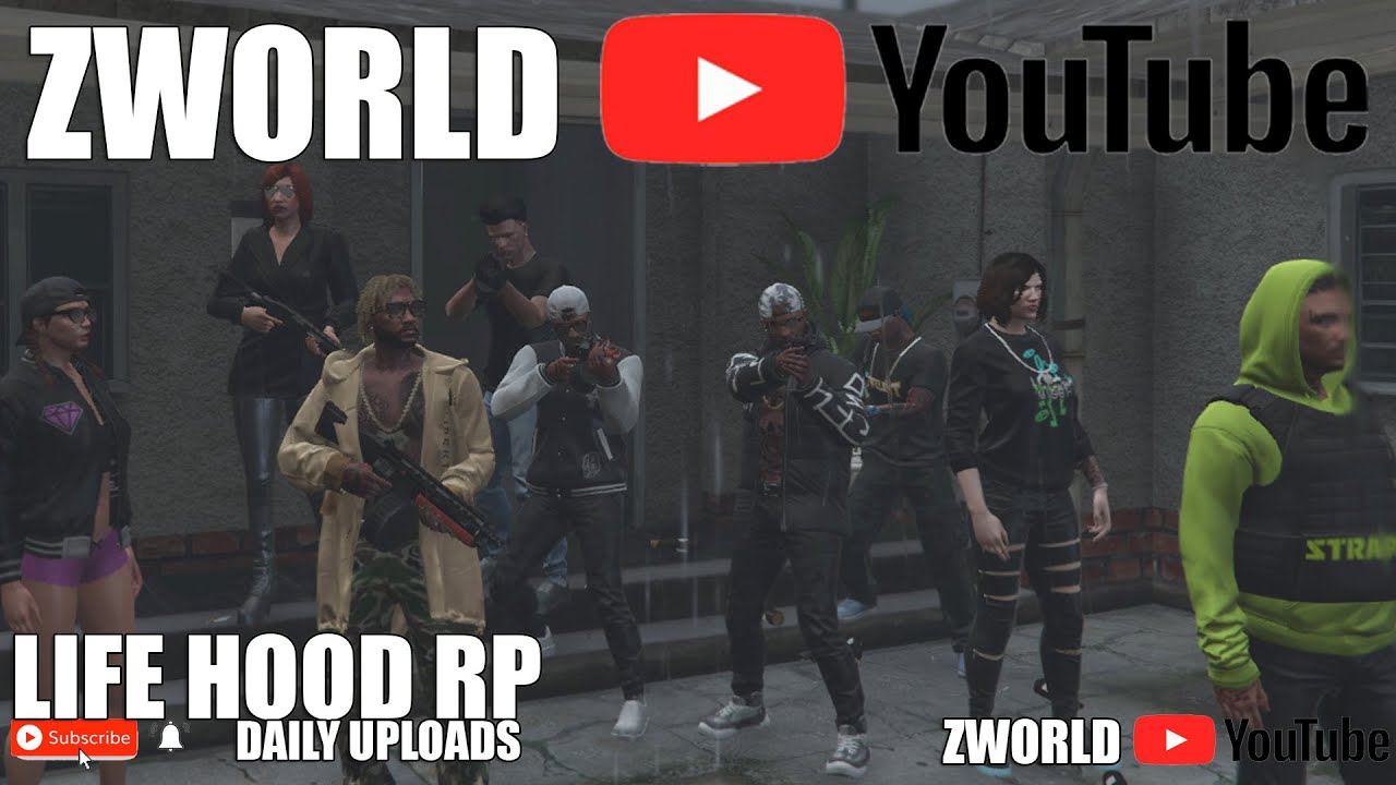 REAL LIFE | HOOD RP GTA5 #ZWORLD | Z6REEM GTA ONLINE - YouTube