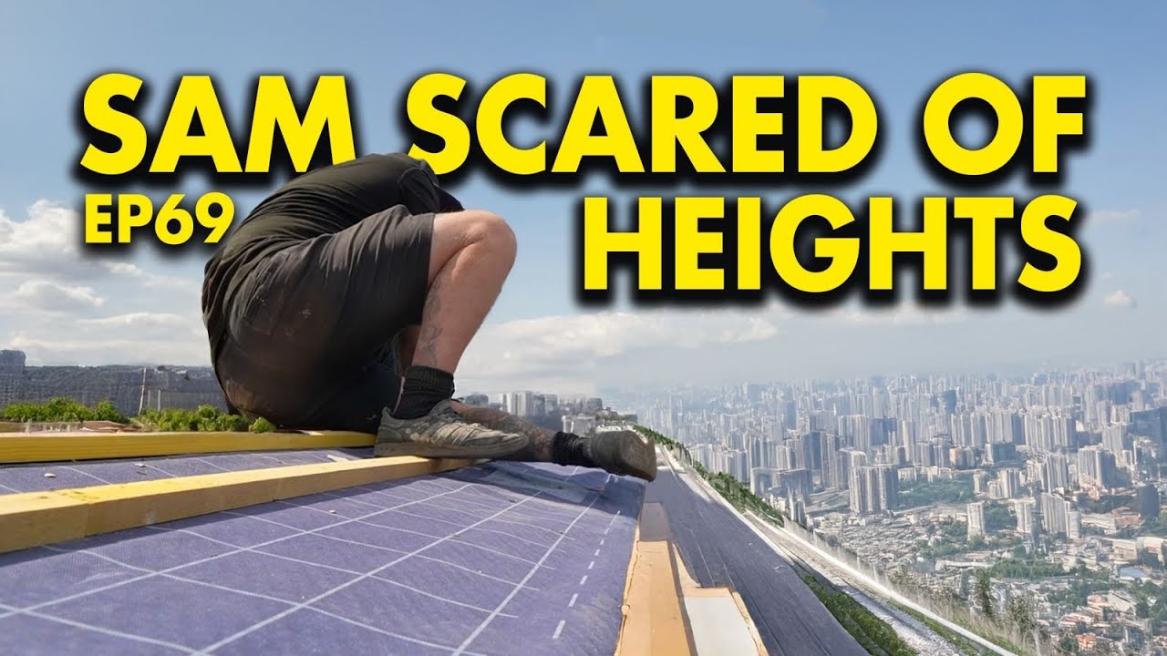DIY Disaster: Sam Stuck on Roof & Brad Trapped in Window! - YouTube