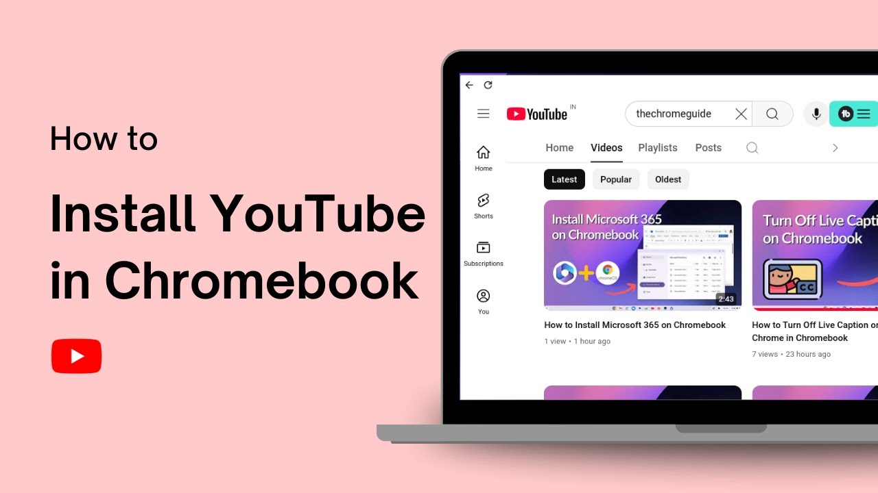 How to Install YouTube in Chromebook - YouTube