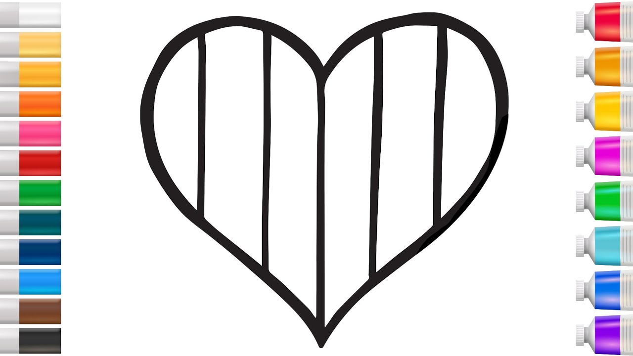How to draw a heart | step by step - YouTube
