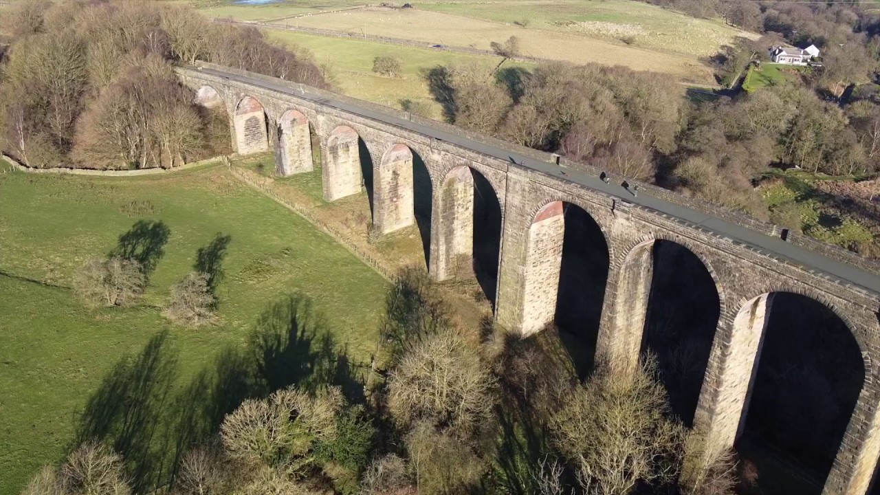 Hewenden Ridge Viaduct, Cullingworth, West Yorkshire - YouTube