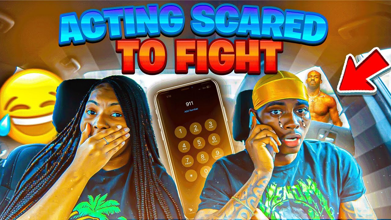 Acting Scared To Fight In Front Of My Girlfriend! *HILARIOUS* - YouTube