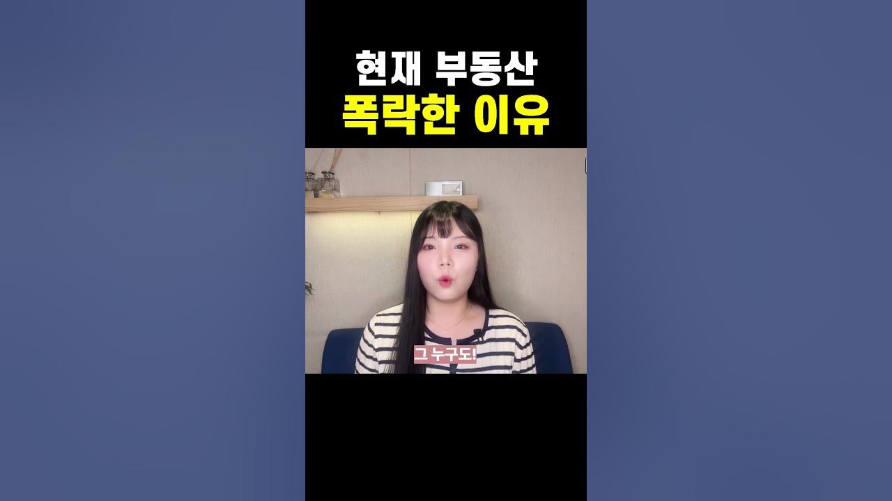 현재 부동산이 폭락한 진짜 이유 Youtube