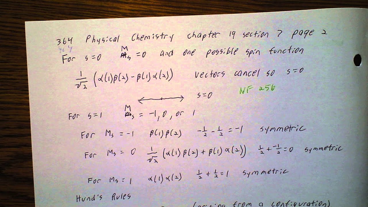 Physical Chemistry, chapter 19, section 7 - YouTube