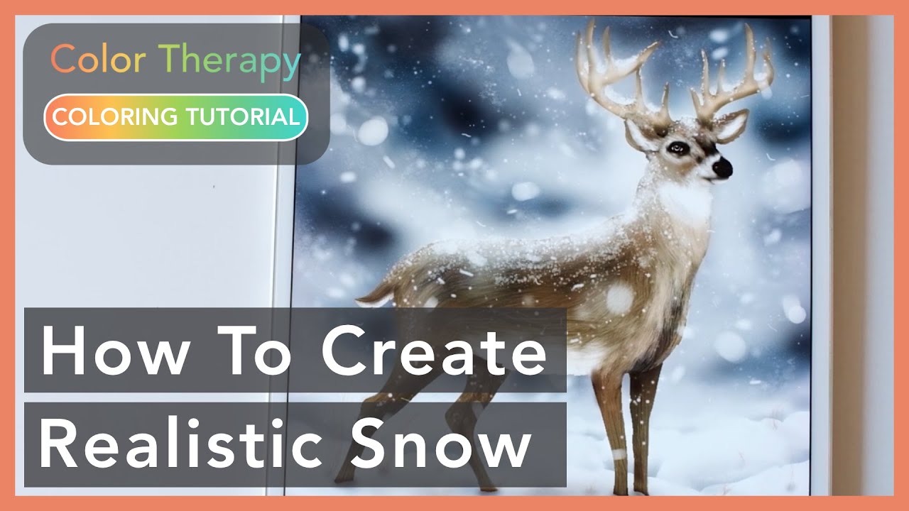 Digital Painting Tutorial: How To Color Realistic Snow | Color Therapy ...