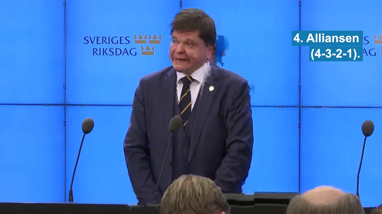Alla partier kallades till möten med talmannen - YouTube