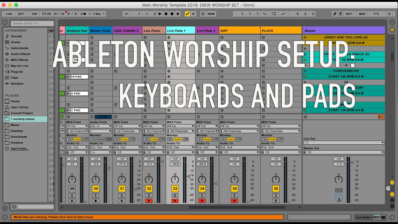Ableton Live // Worship Setup // Omnisphere // Pianoteq - YouTube