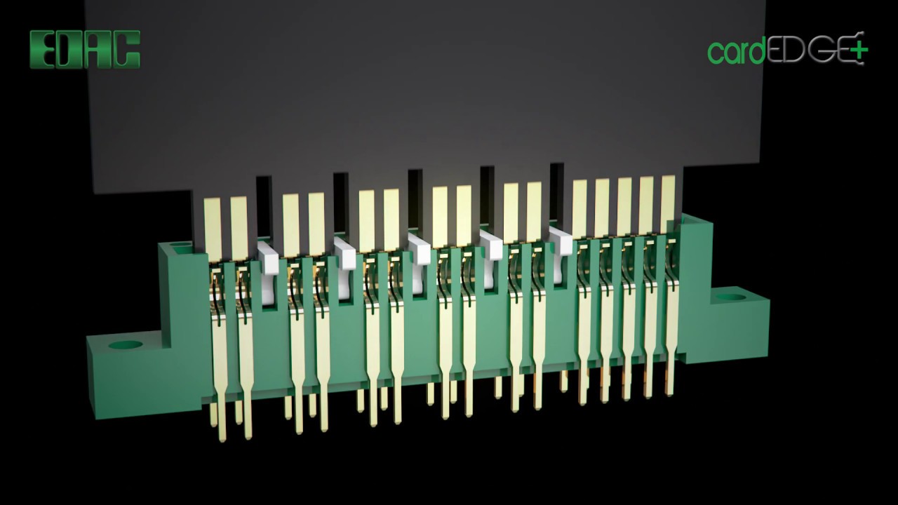 EDAC Card Edge Connector | Polarizing Keys - YouTube
