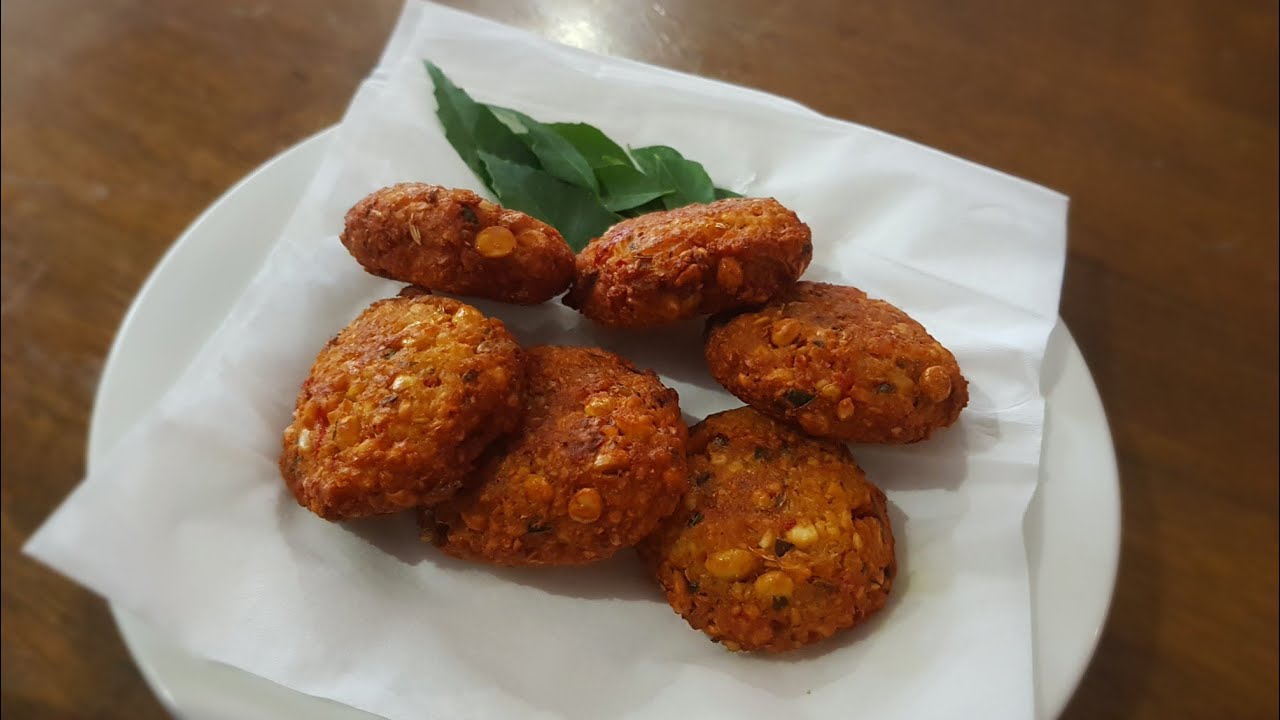 CRISPY MASALA VADAI RECIPE| DHAL VADAI - YouTube