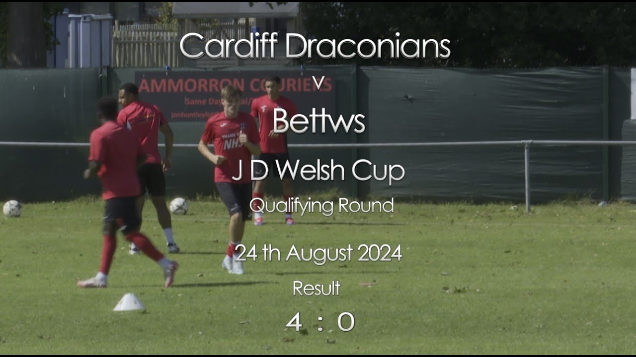 Cardiff Draconians F.C. v Bettws F.C. 24 August 2024 - YouTube