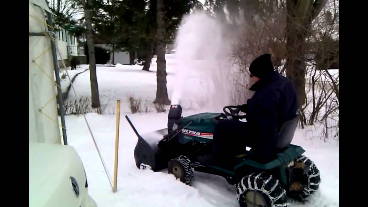 murray with mtd snowblower - YouTube