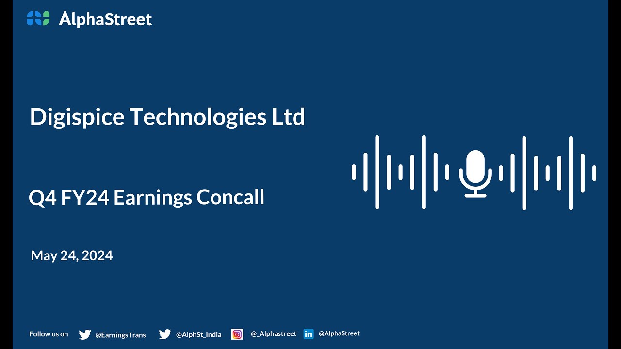 Digispice Technologies Ltd Q4 FY2023-24 Earnings Conference Call - YouTube