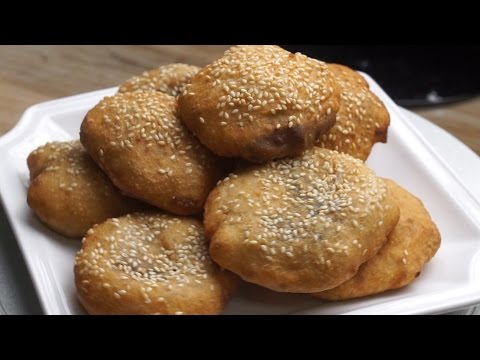 SUPER SIMPLE EVER! Red Bean Dumpling (Ham Chin Peng)  最简单的南乳红豆咸煎饼！！！