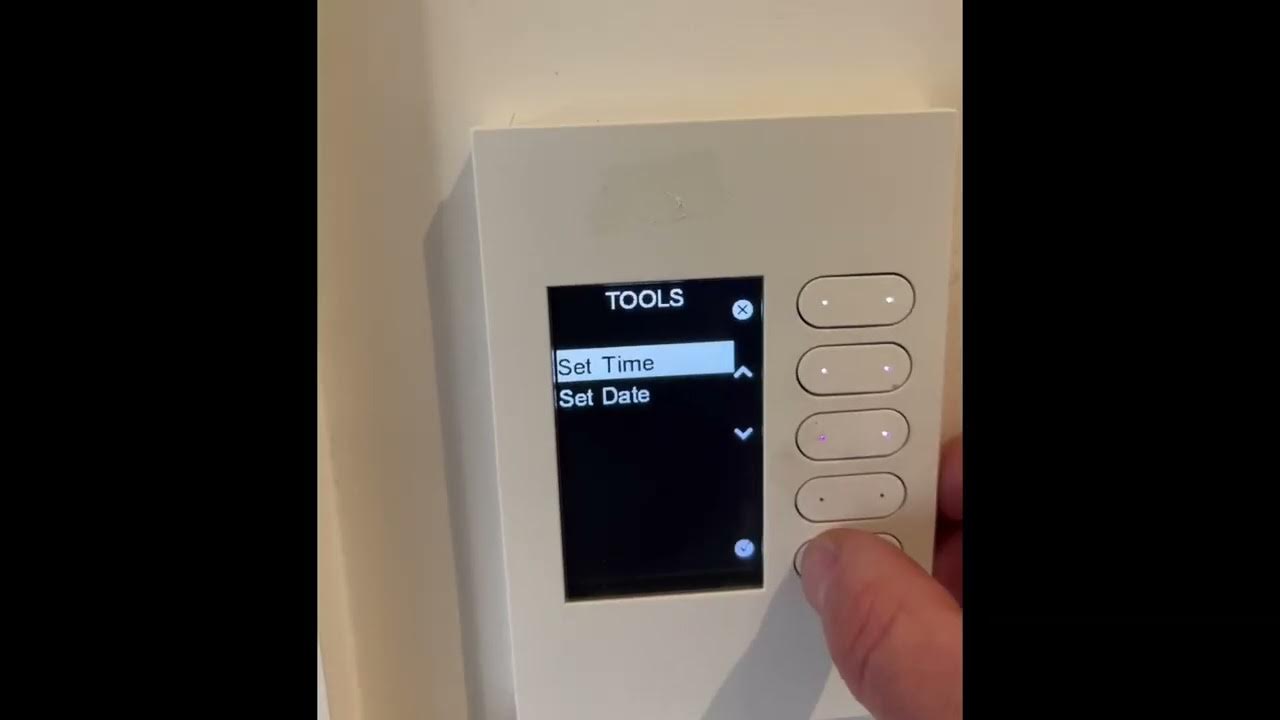 How to set the time on Clipsal Cbus eDlt wall panel switch #smarterelec ...