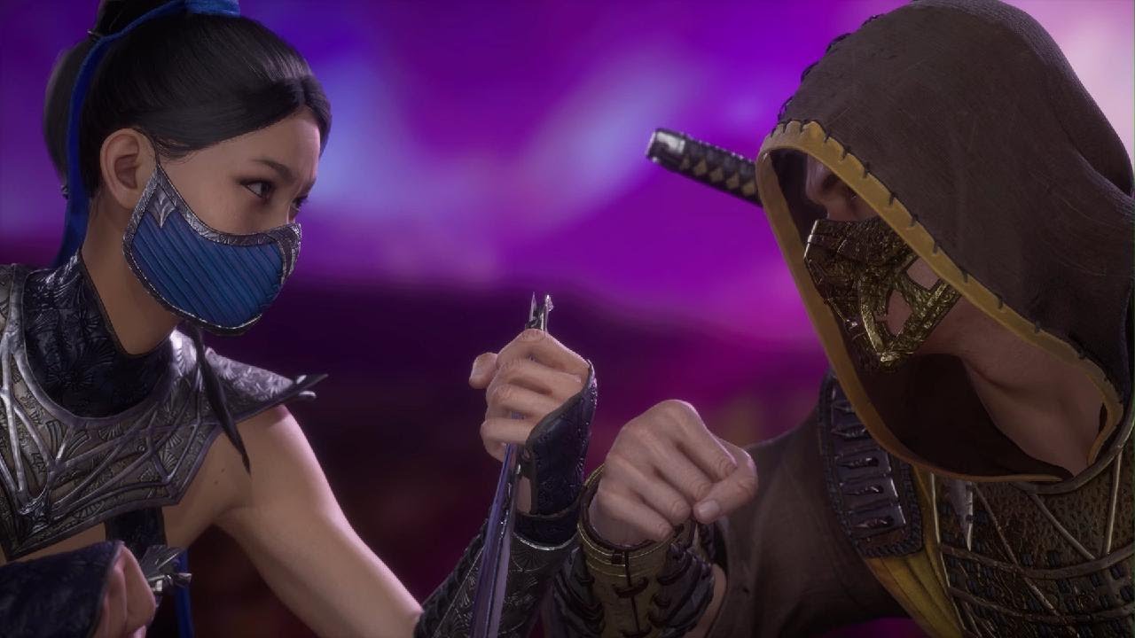 Mortal Kombat 1 - MK2 Movie Kitana Vs Scorpion - YouTube
