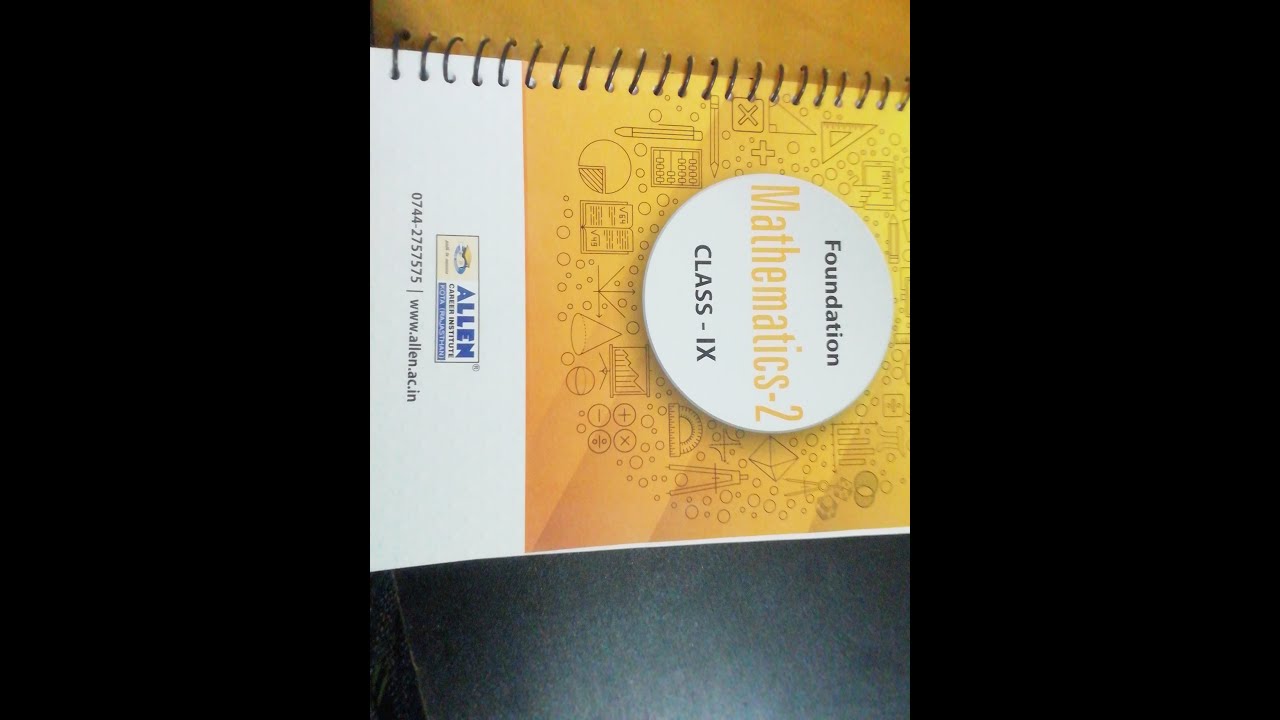 Allen book #2 module 2 class 9th (class 9th book Allen) - YouTube