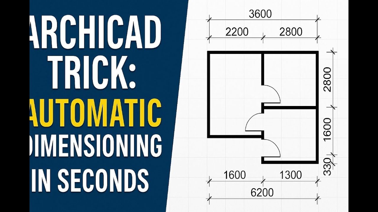 Archicad Trick: Automatic Dimensioning in Seconds! - YouTube