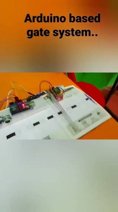 Arduino based smart gate system project.. | Ultrasonic sensor | servo motor. - YouTube