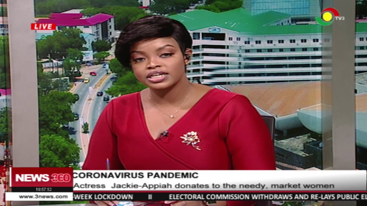 Actress Jackie Appiah donates to the needy & market women - YouTube