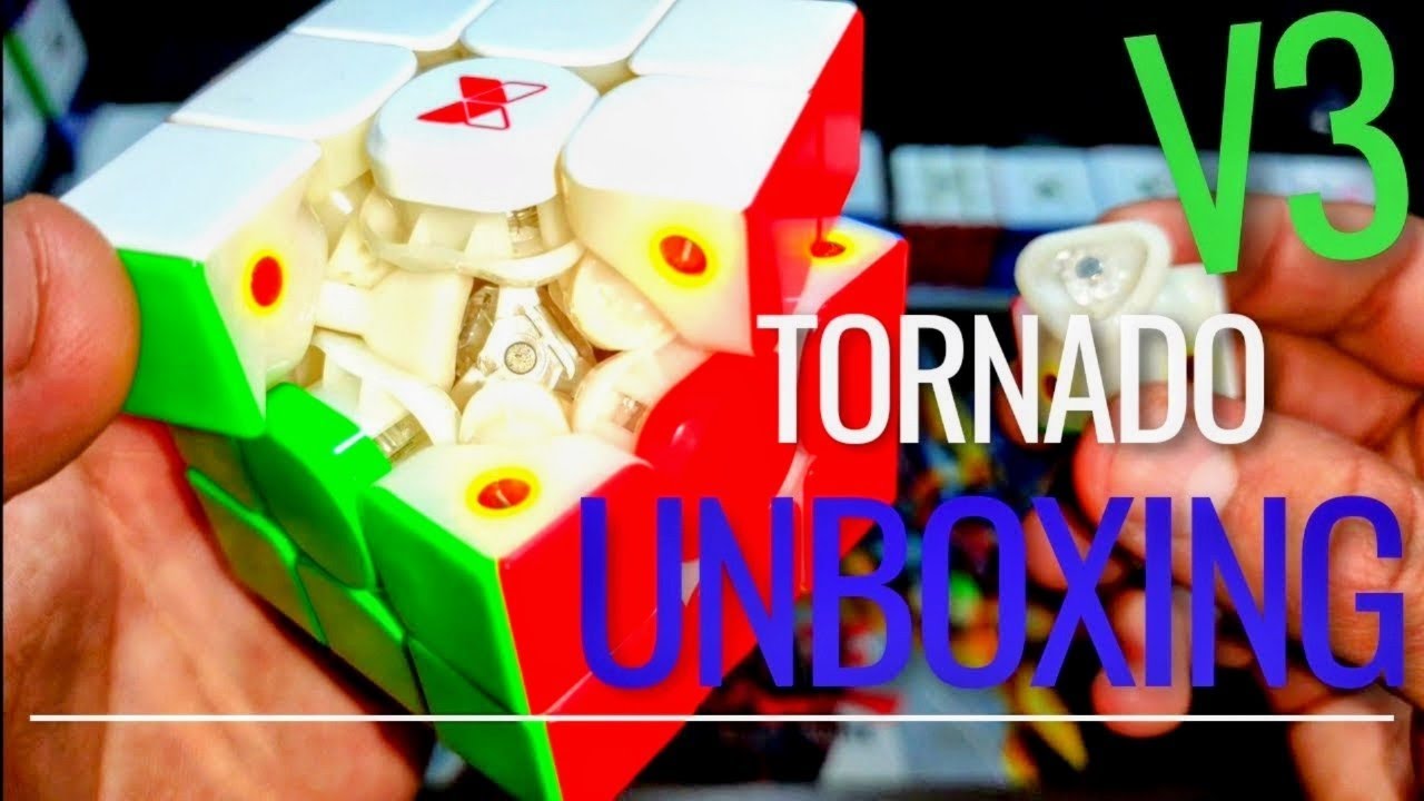 Tornado V3 Unboxing. Versión Flagship Qiyi XMD Tornado v3 - YouTube