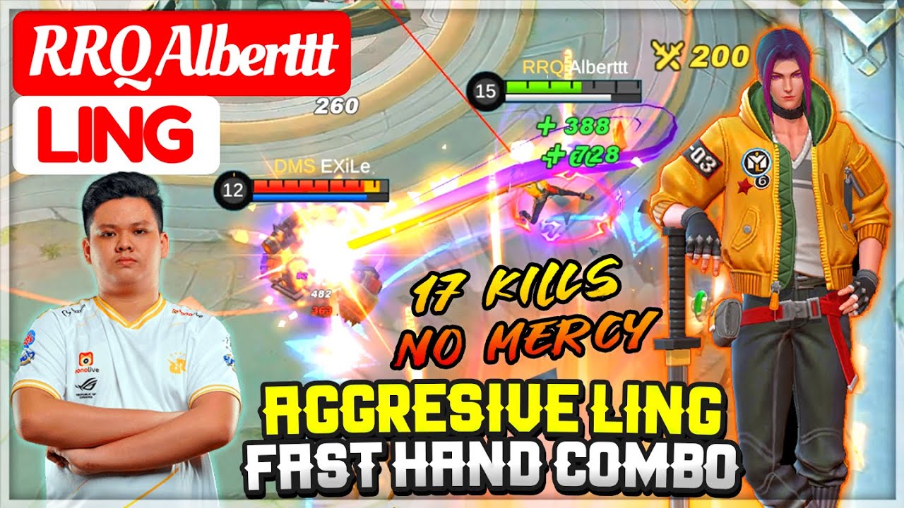 Aggresive Ling Fast Hand Combo [ RRQ Alberttt Ling ] Mobile Legends - YouTube