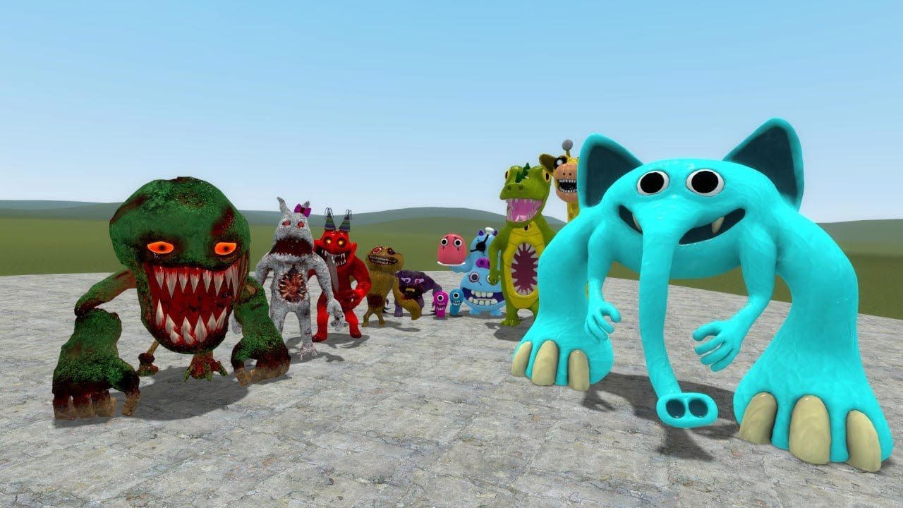 FAMILY GARTEN OF BANBAN CURSED 4 VS GARTEN OF BANBAN 4 GMOD (Garry’s ...