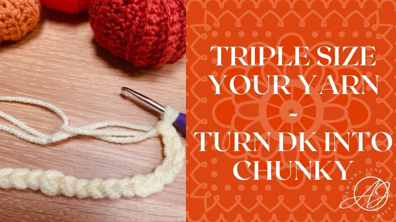 CROCHET TIPS: Turn one strand into three with ONE skein and NO CUTS ...