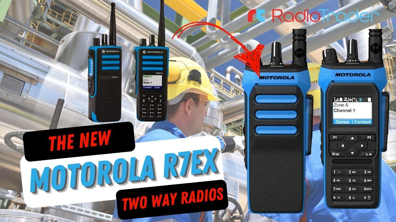 The New Motorola Solutions R7Ex ATEX Certified Walkie Talkie Two Way ...