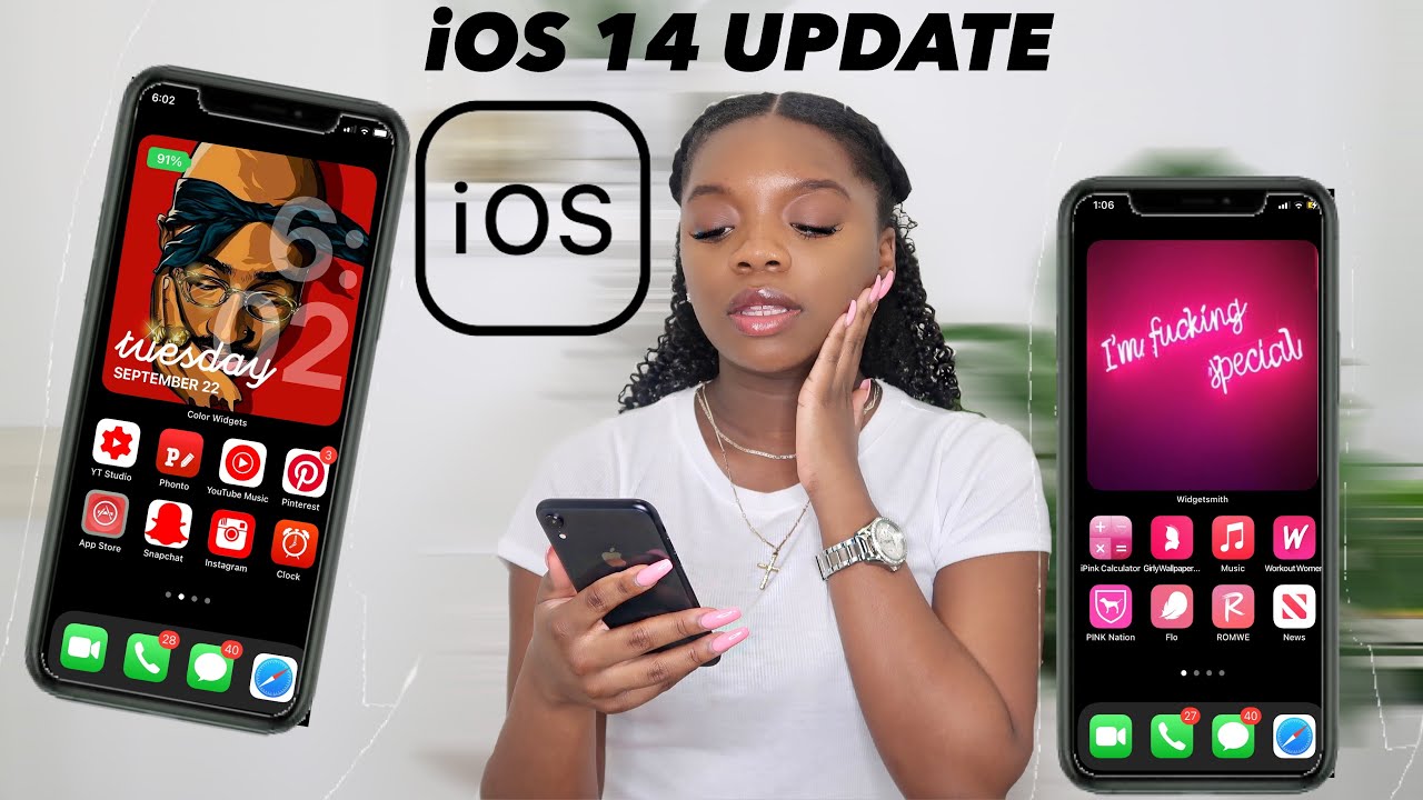 HOW TO CUSTOMIZE IPHONE HOMESCREEN WITH iOS 14 *customization ...