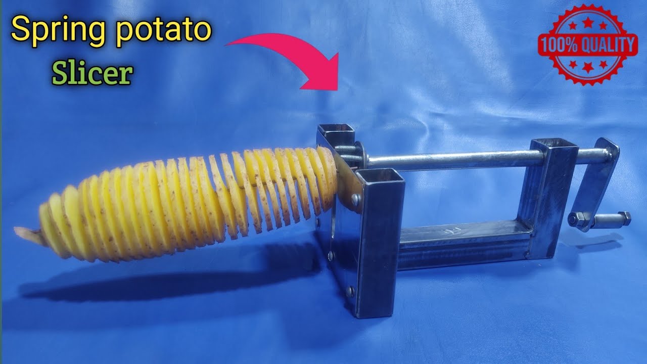 How to make a cutter !! Spring potato !! potato twister !! potato ...