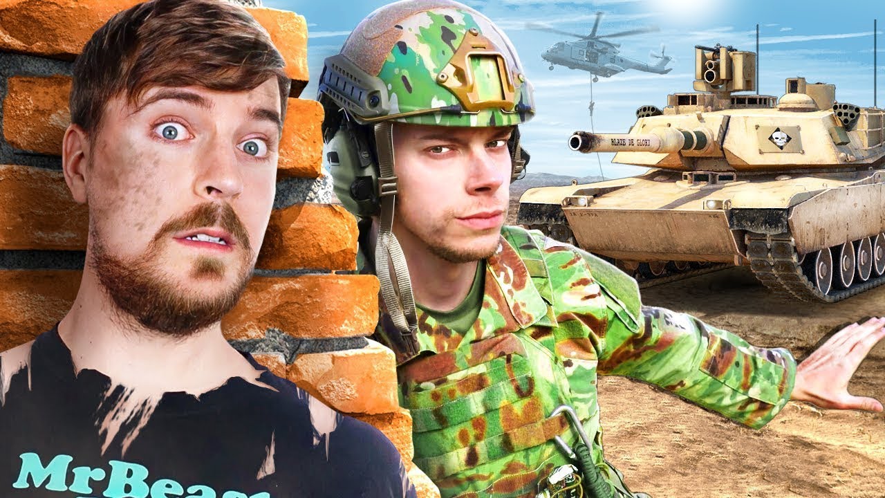 I Got HUNTED By The Military! MR Beast! - YouTube