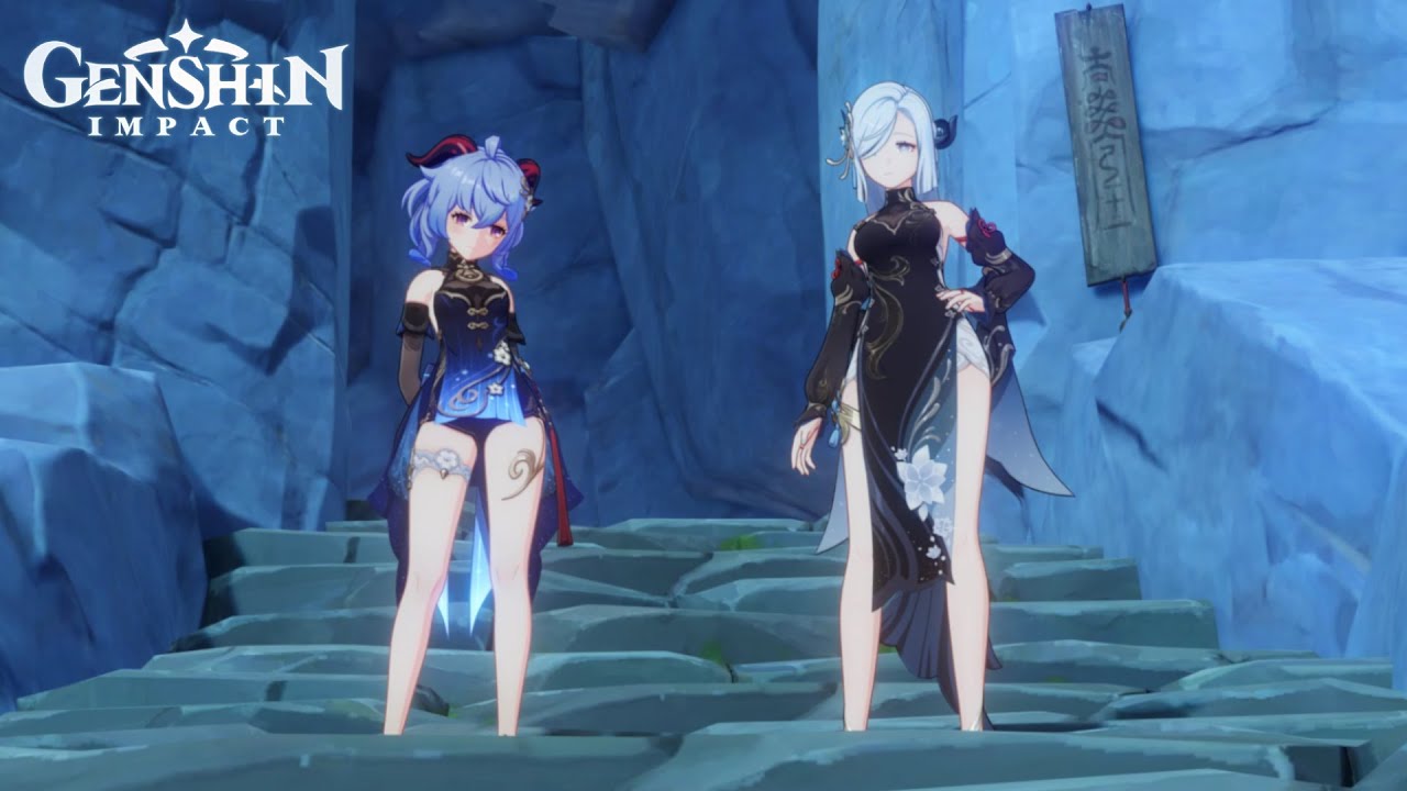 Ganyu & Shenhe New Outfits | Vibrant Harriers Aloft in Spring Breeze ...