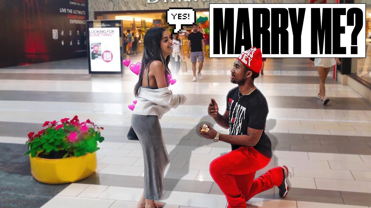 Asking Pretty Strangers To Marry Me! - YouTube