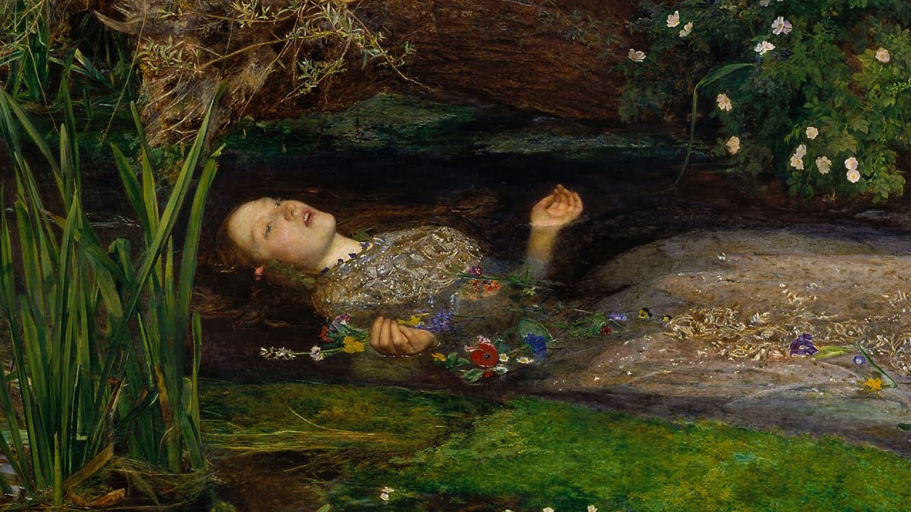 the feminine urge to drown in a river surrounded by flowers - YouTube