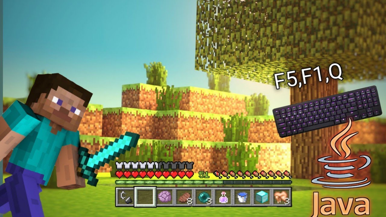 How To Get Java Buttons Like F5 F1 Q etc In Minecraft Pe YouTube How To Get Java Buttons Like F5 F1 Q etc In Minecraft Pe YouTube