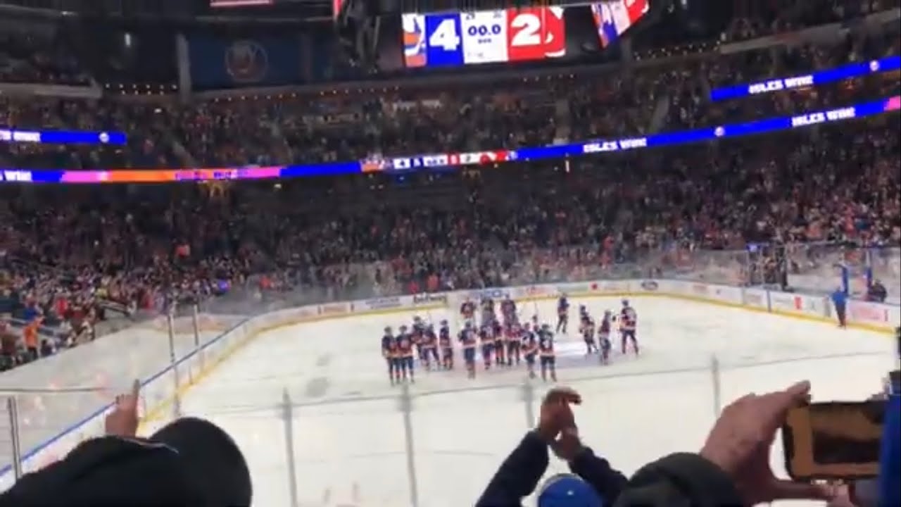 New York Islanders 1st Win at UBS Arena - Final Minute , on-ice ...