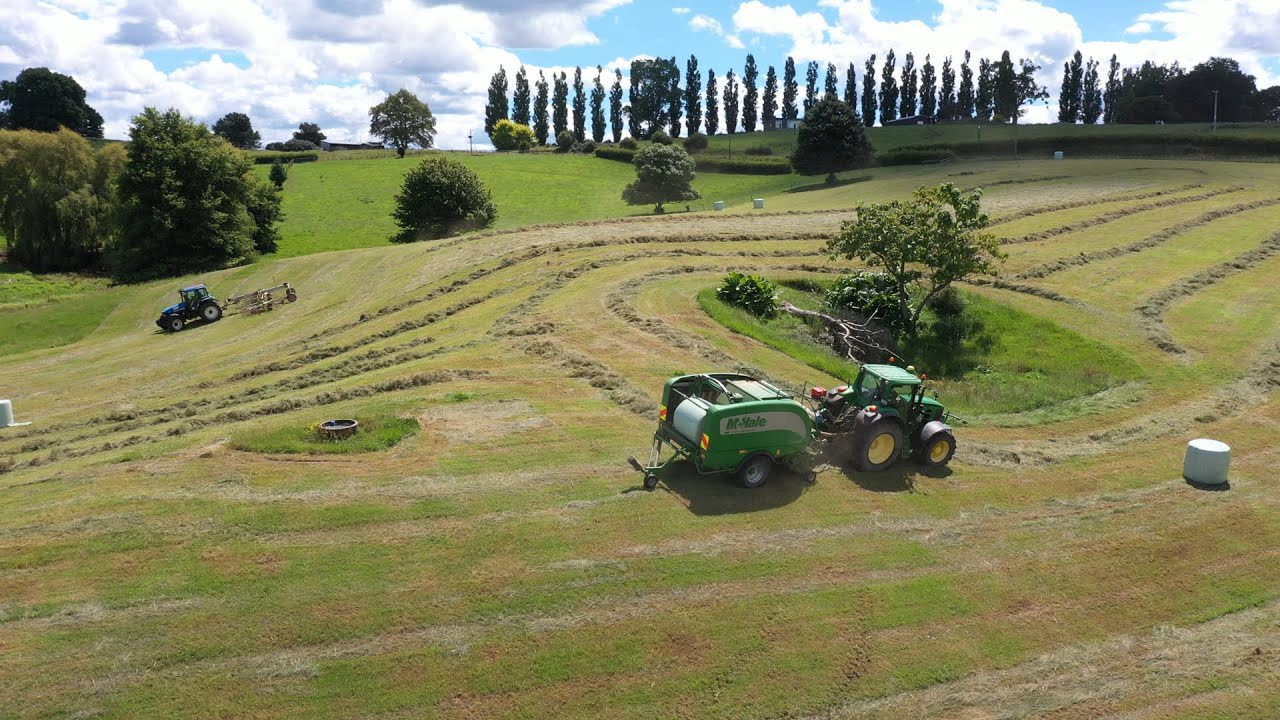 Baling Silage In January!? This Is So Unusual!!! - YouTube