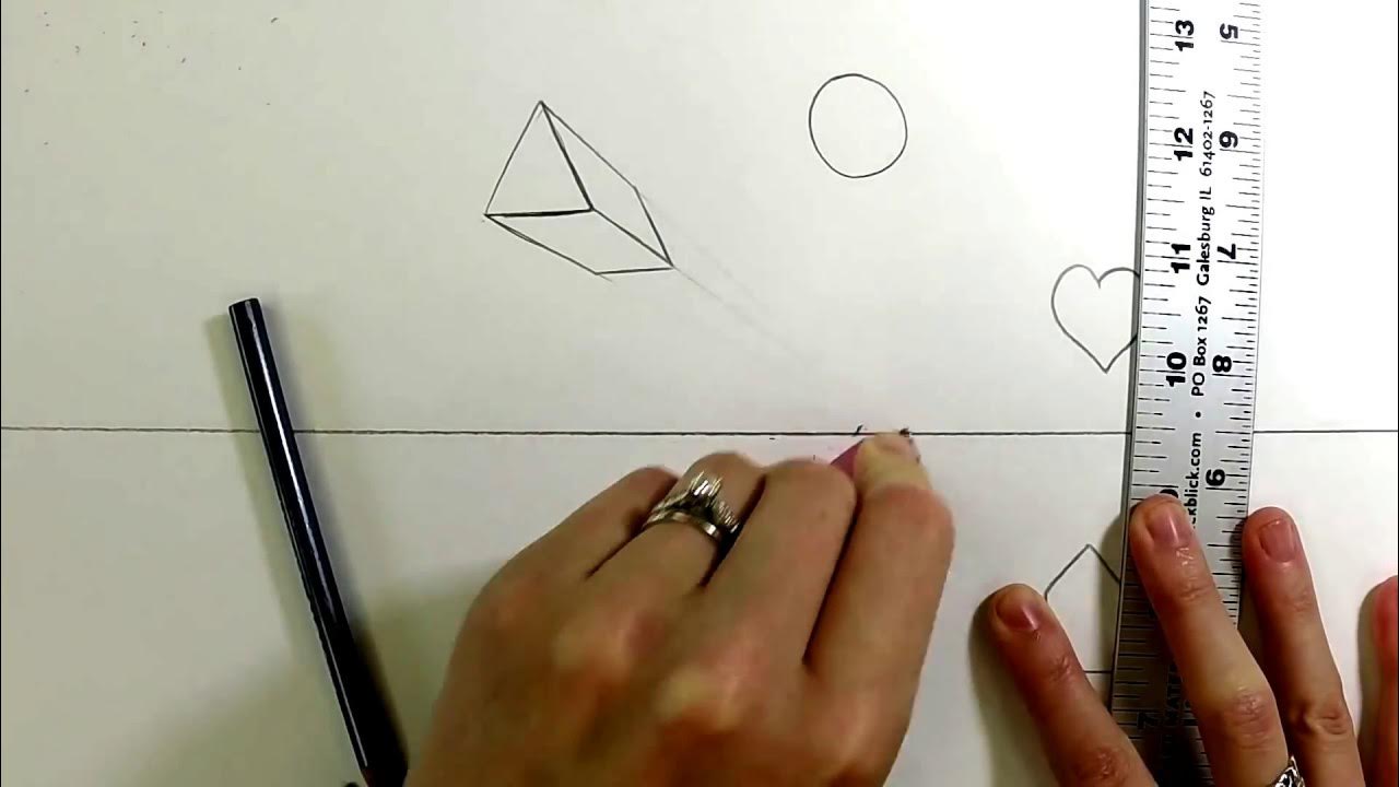 How To Draw Shapes in 1-Point Perspective - YouTube