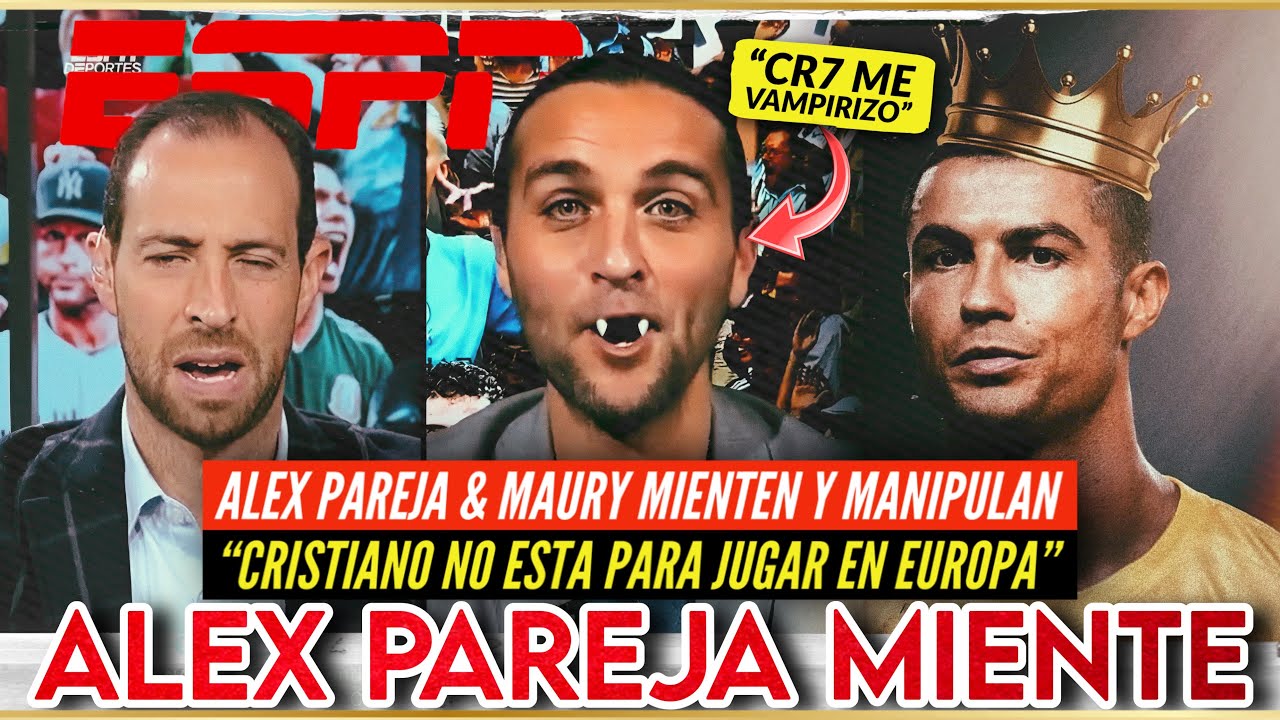 🤬 ALEX PAREJA de ESPN MIENTE y MANIPULA los GOLES de CRISTIANO "NO ESTA ...
