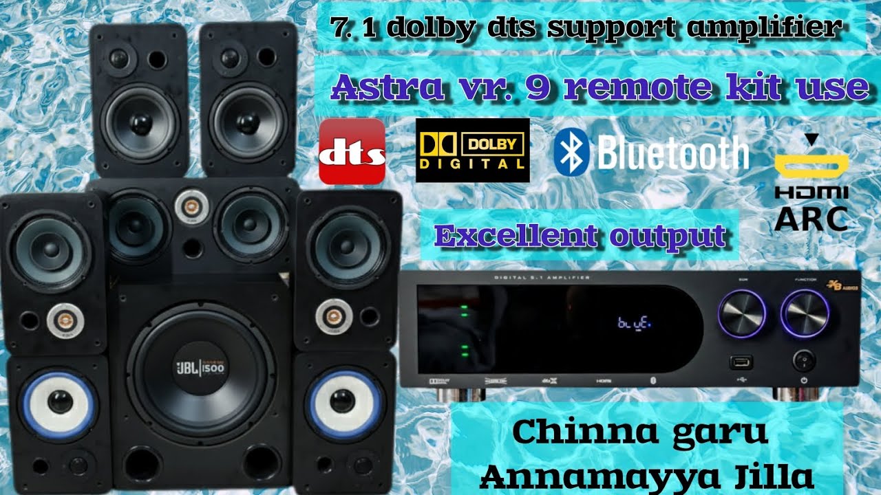 Astra vr. 9 remote kit use 7.1 Dolby Digital support amplifier ...