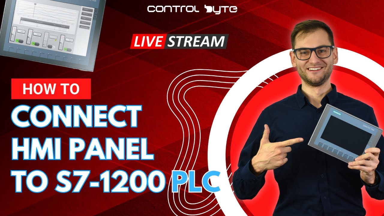 How to connect HMI panel to Siemens S7-1200 PLC? - YouTube