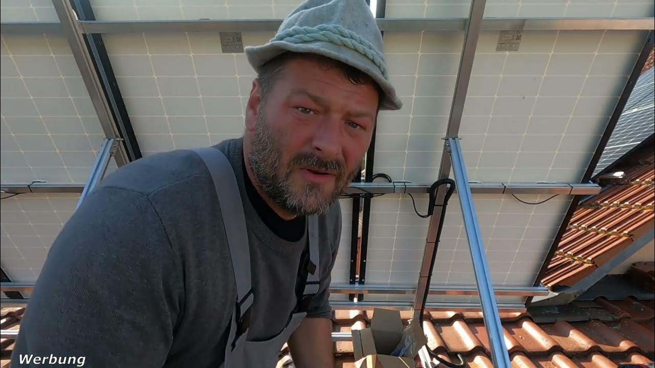 DIY 5 PV-Anlage Süddach Verkabelung der Module / Photovoltaik mit Speicher / Balkonkraftwerk ...