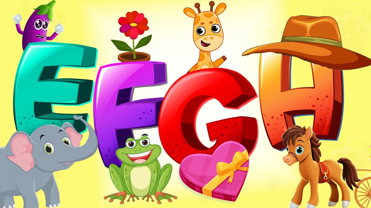 EFGH | Kids & Nursery Rhymes | Sing Along Song | Animated - YouTube