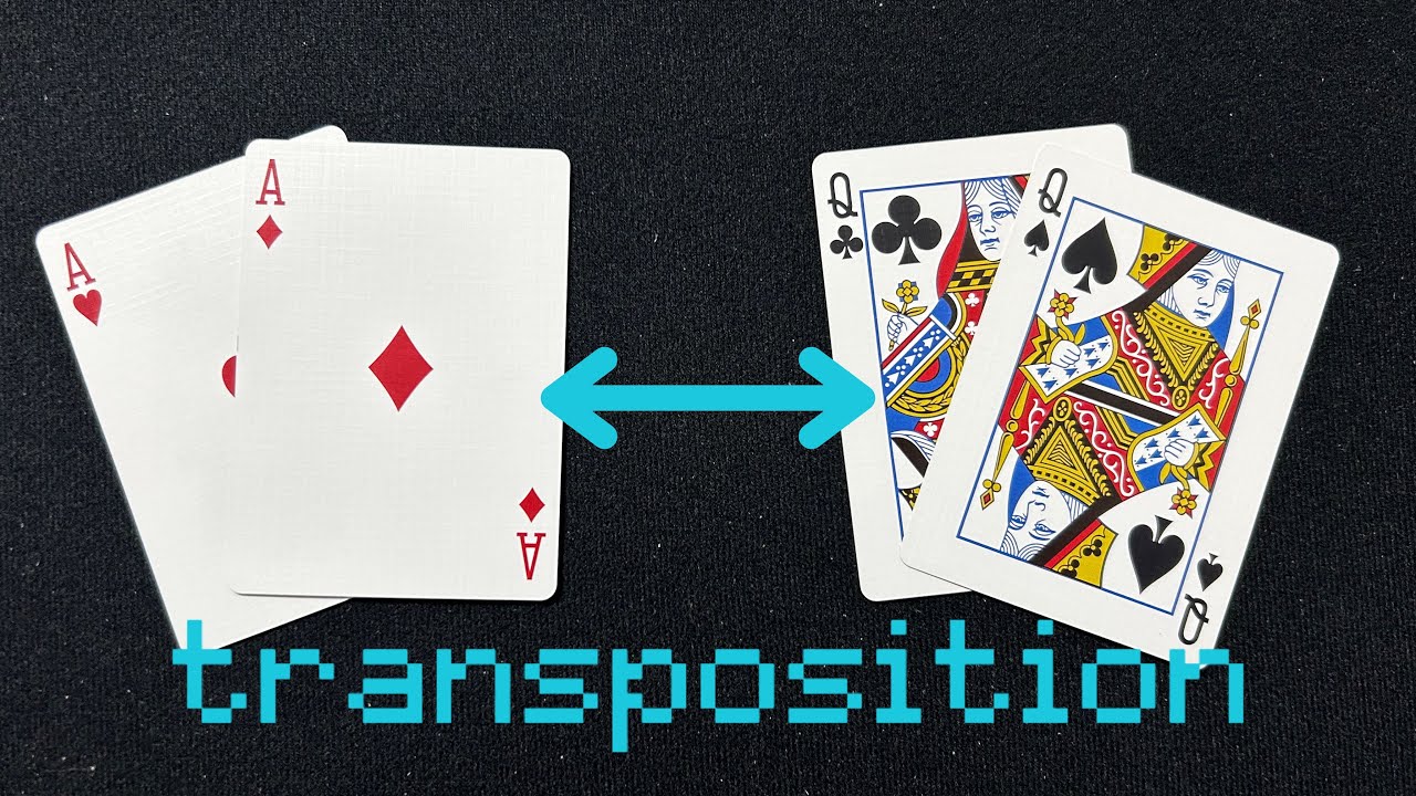 2 and 2 cards transposition trick - YouTube