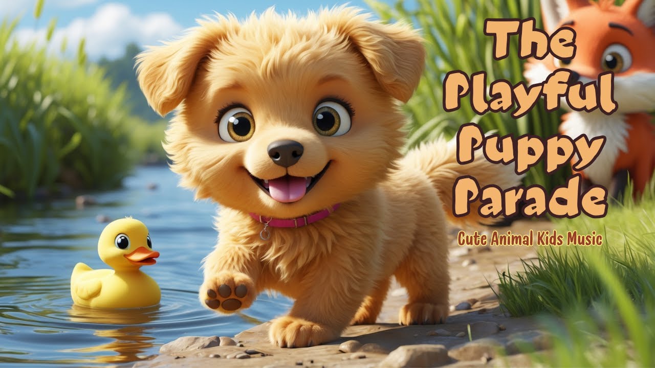 The Playful Puppy Parade | Adorable Puppy Dance | Kids Song Animation ...