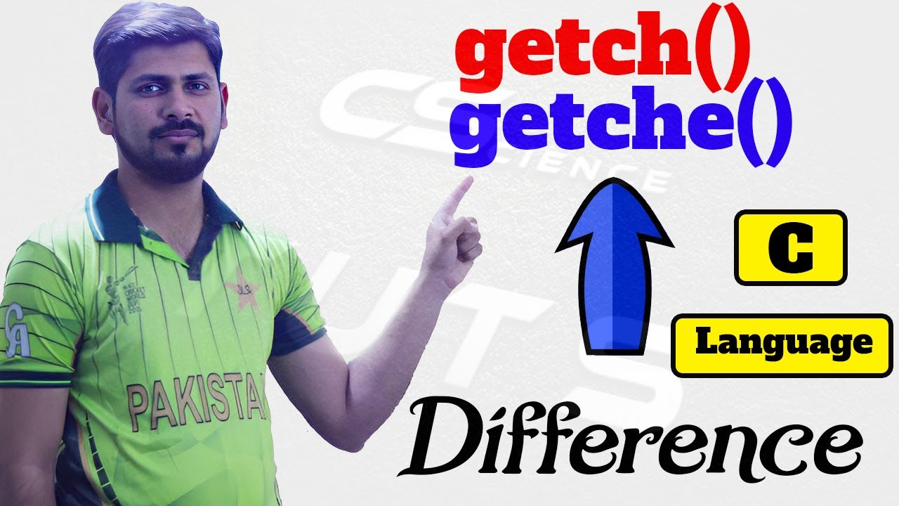 getch() in c | getche() function in c | difference between getch() and getche() - YouTube