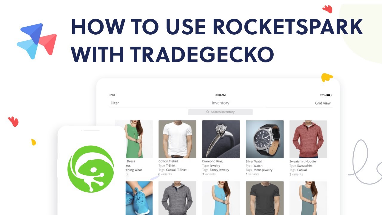 How to use TradeGecko + Rocketspark's ecommerce website builder - YouTube