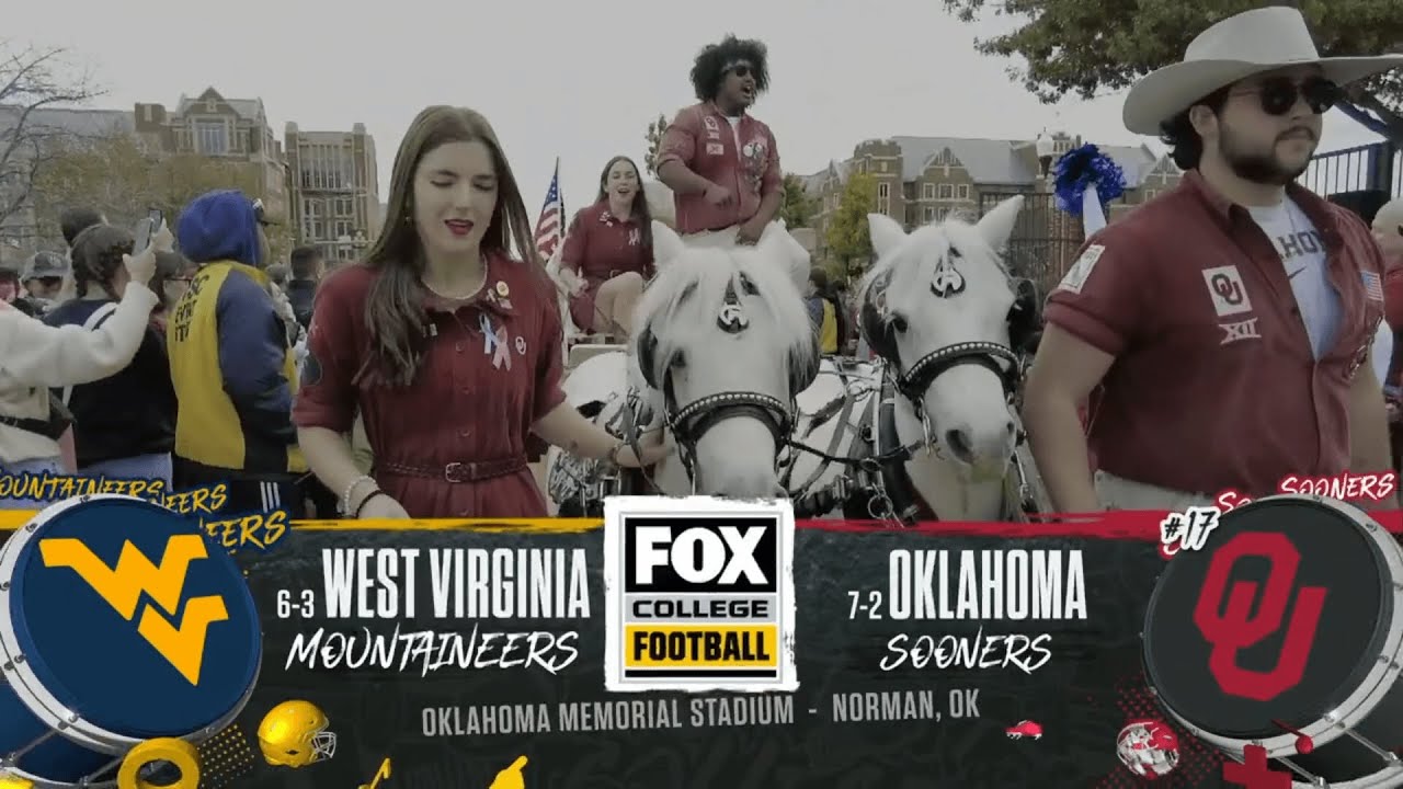 FOX CFB intro | West Virginia @ 17 Oklahoma | 11/11/2023 - YouTube