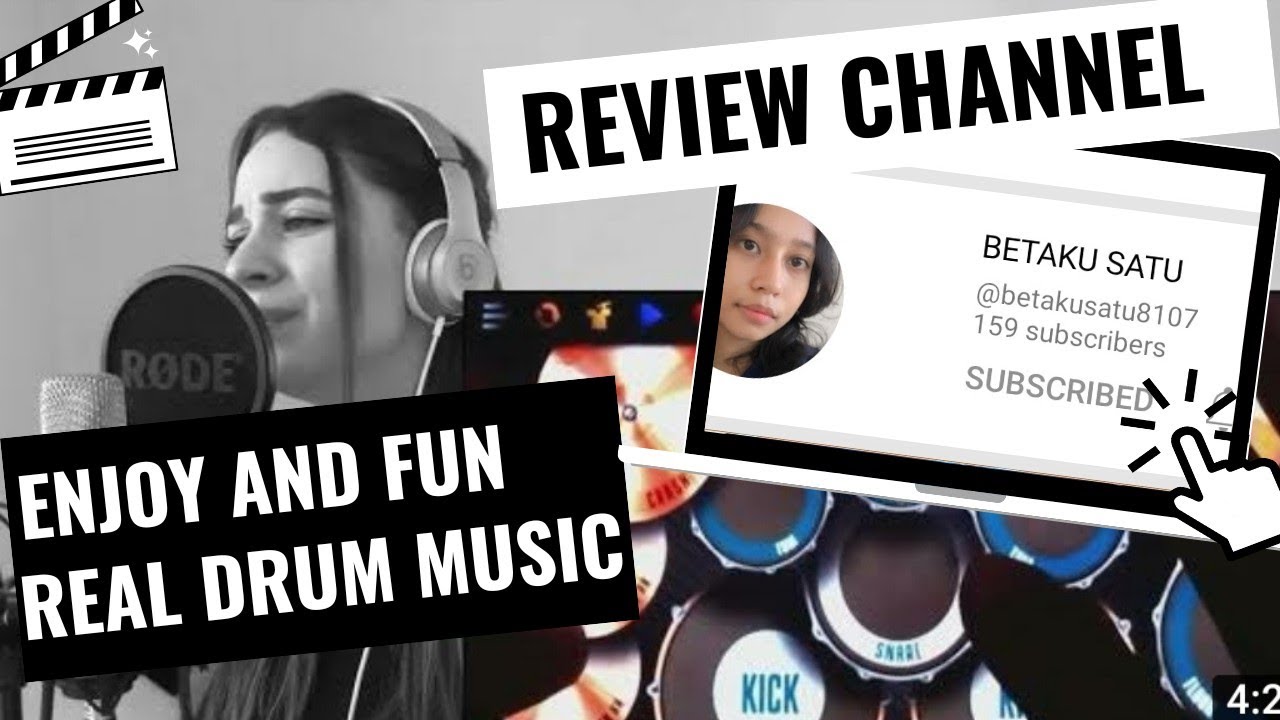 Review channel Betaku Satu - Real Drum music terbaik gaji 100 juta ...
