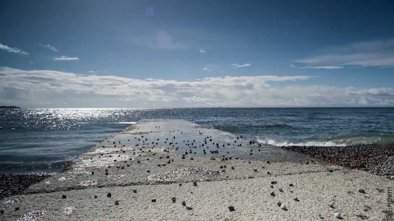 Time Lapse of Ross Bay Storm Drain with Pebbles - YouTube